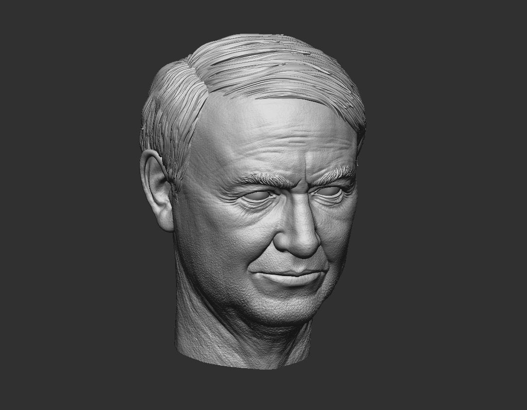Thomas Edison Head 3D model 3D printable | CGTrader