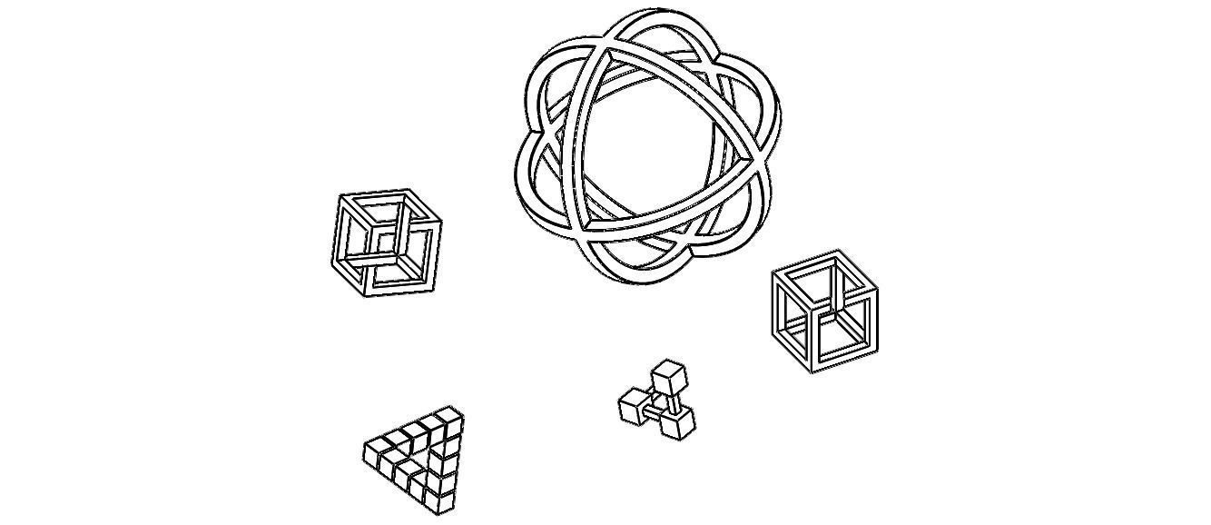 Impossible Objects by MC Escher 3D model 3D printable | CGTrader