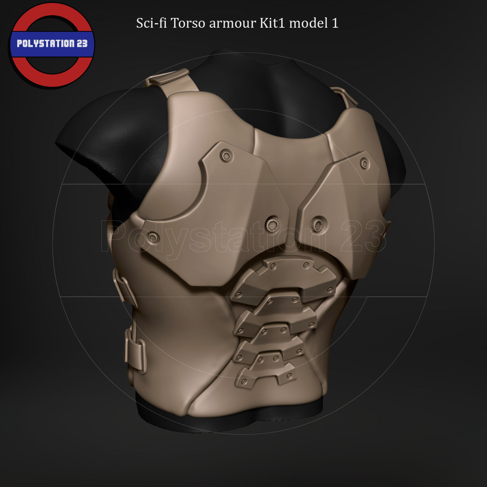 Sci fi Armour torso Kitbash v2 pack of 5 zbrush highpoly 3D Model ...
