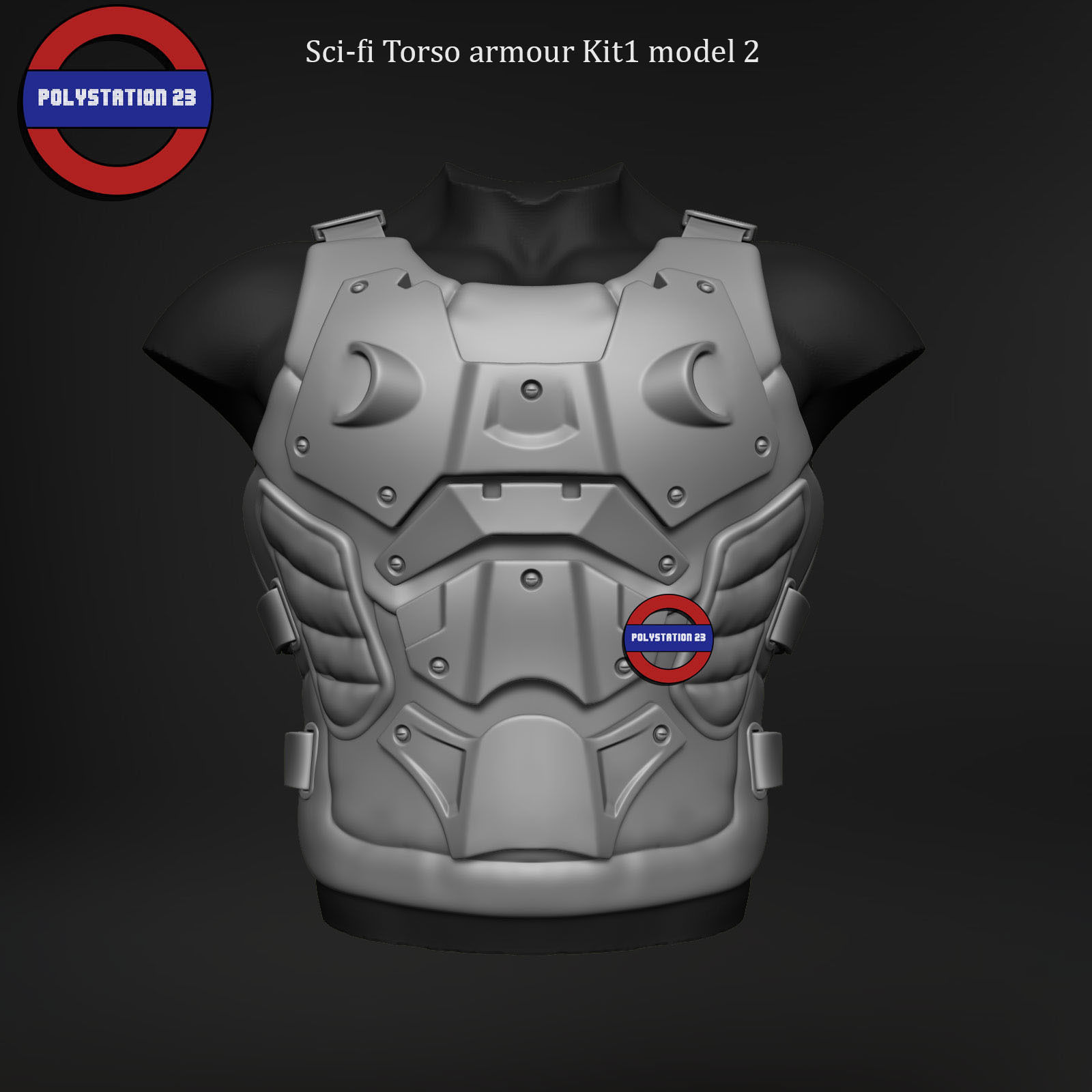 Sci fi Armour torso Kitbash v2 pack of 5 zbrush highpoly 3D Model ...