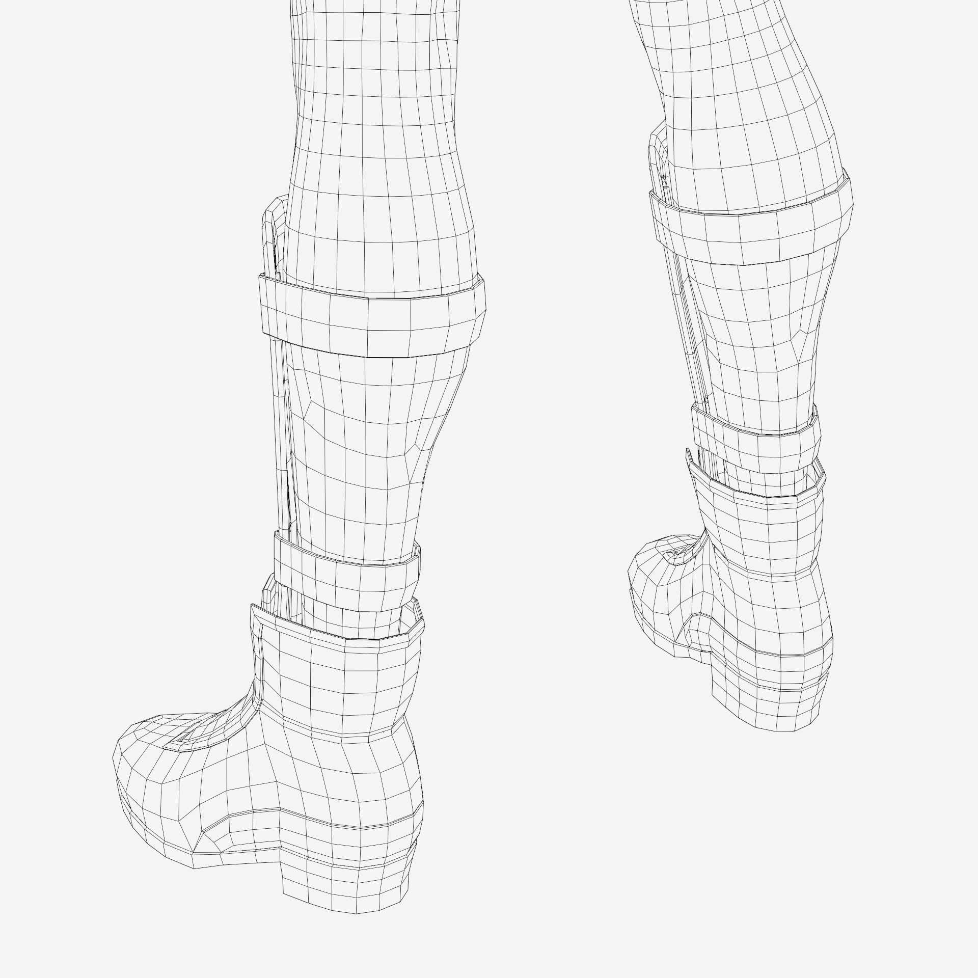 3d Model Gits Motoko Kusanagi Outfit Costume Set Vr Ar Low Poly