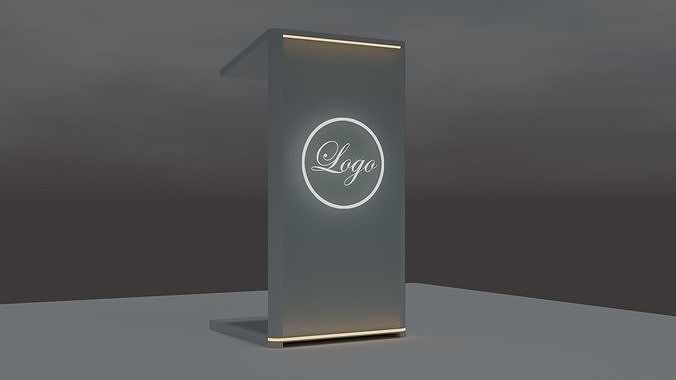 Podium Perfection A Light-infused 3D Stand free 3D model | CGTrader