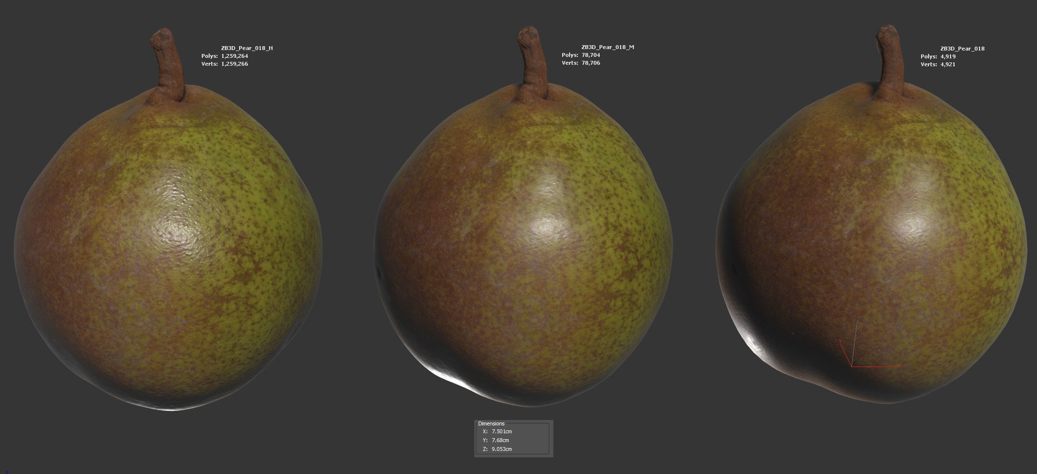 Pear 018 3D model | CGTrader