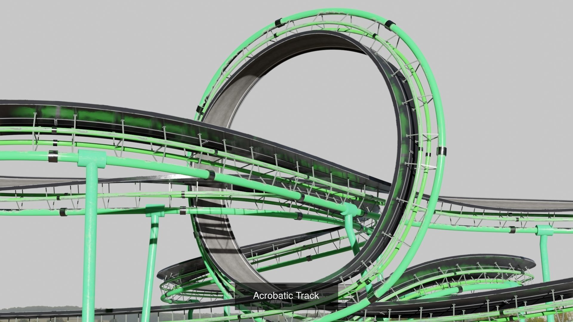 3D Model Collection Acrobatic Tracks VR / AR / low-poly | CGTrader