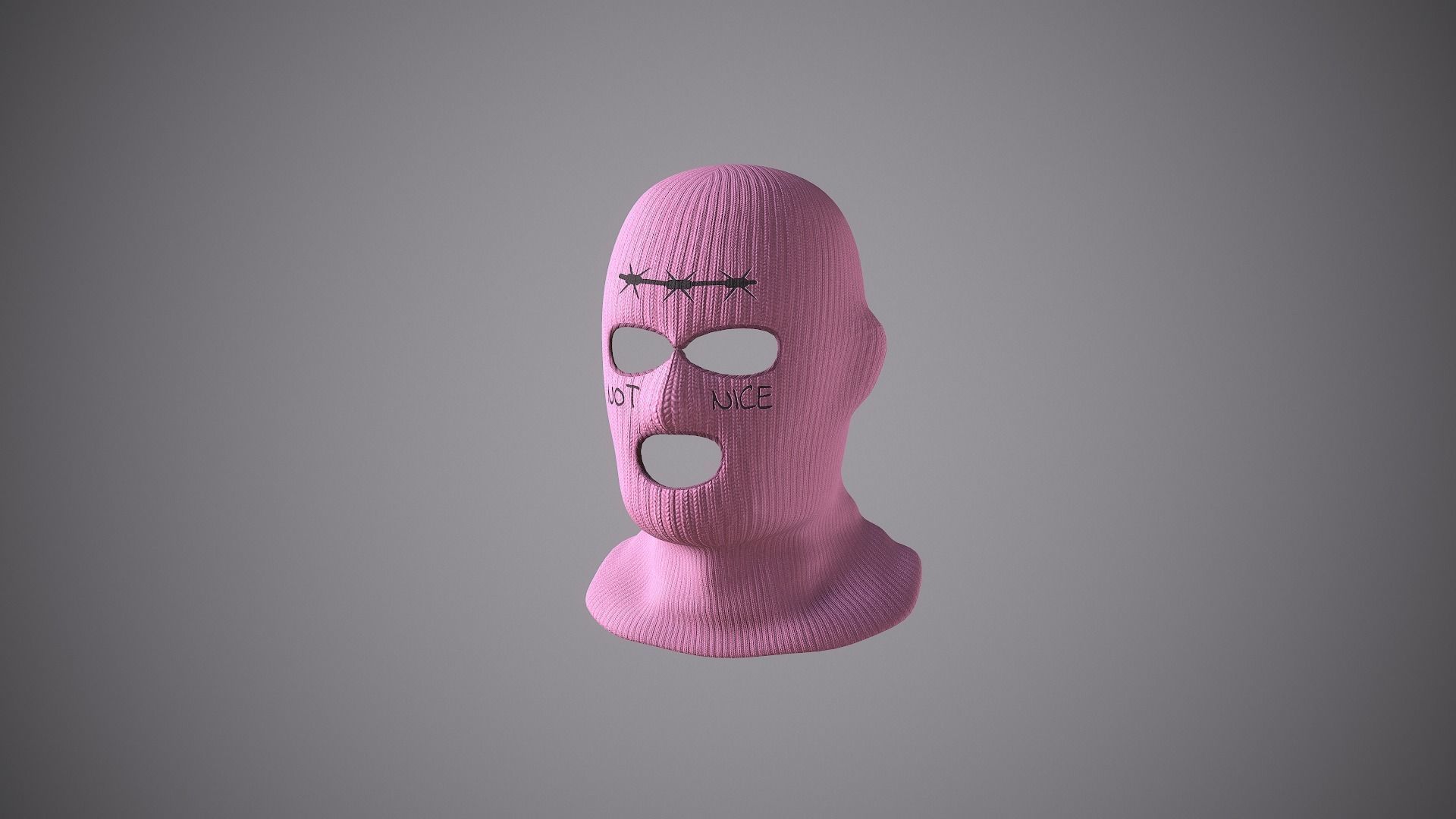 3D model Ski Mask Pink VR / AR / low-poly | CGTrader