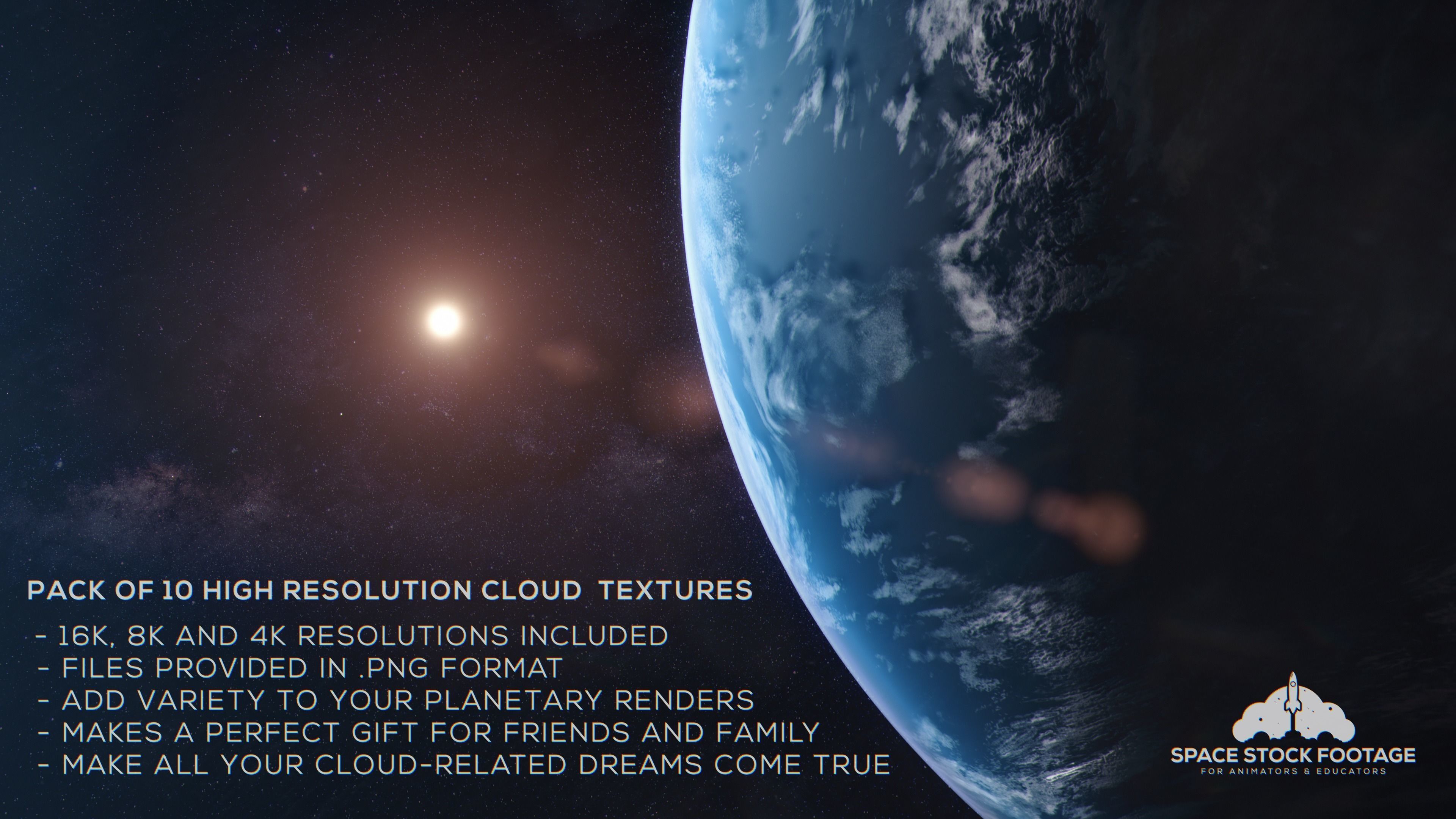 Pack of 10 High Resolution Cloud Textures 3D model | CGTrader