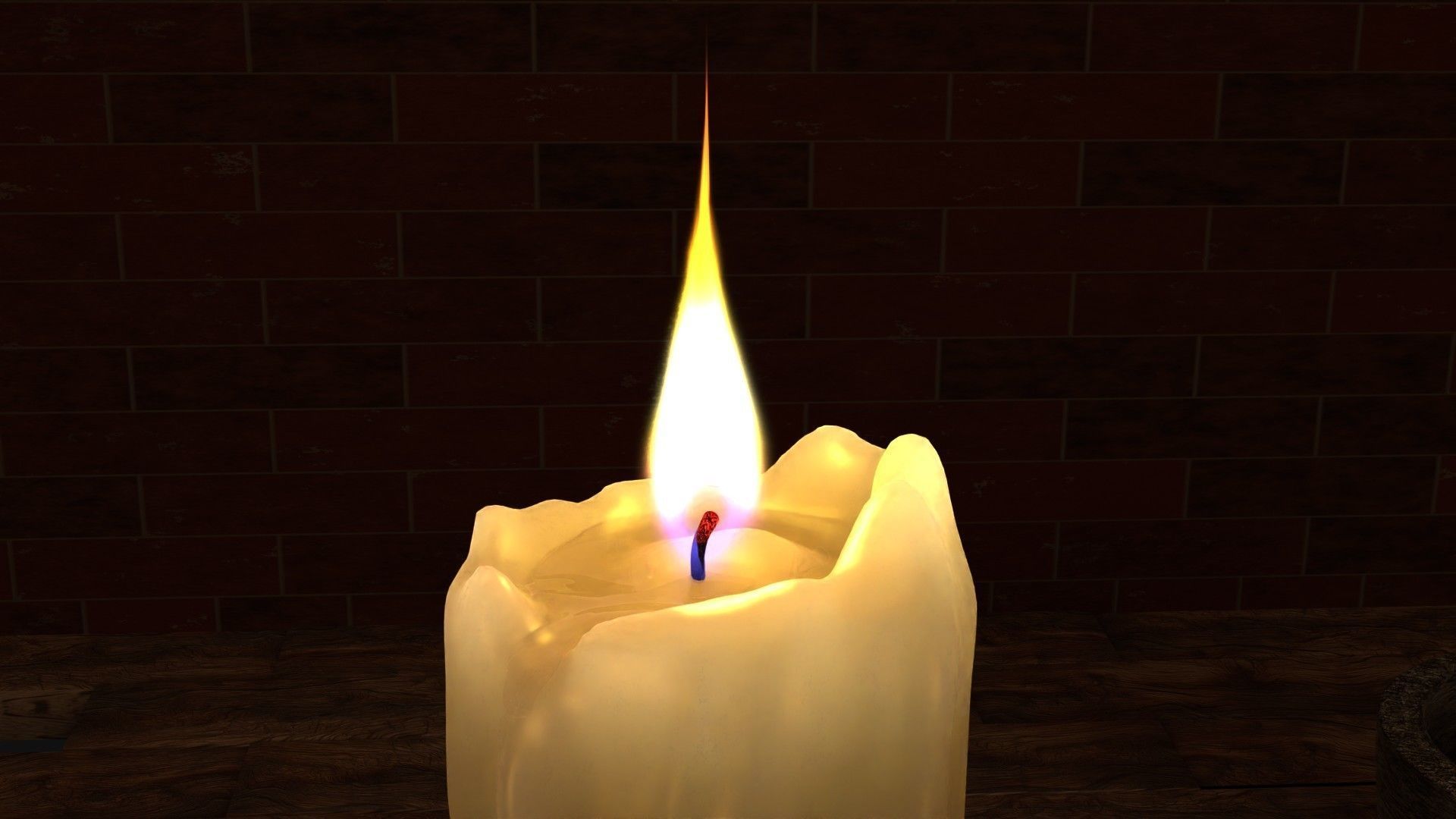 small hand held candle holder 3D model animated | CGTrader