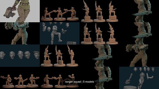 ranger squad 3D Model Collection 3D printable | CGTrader