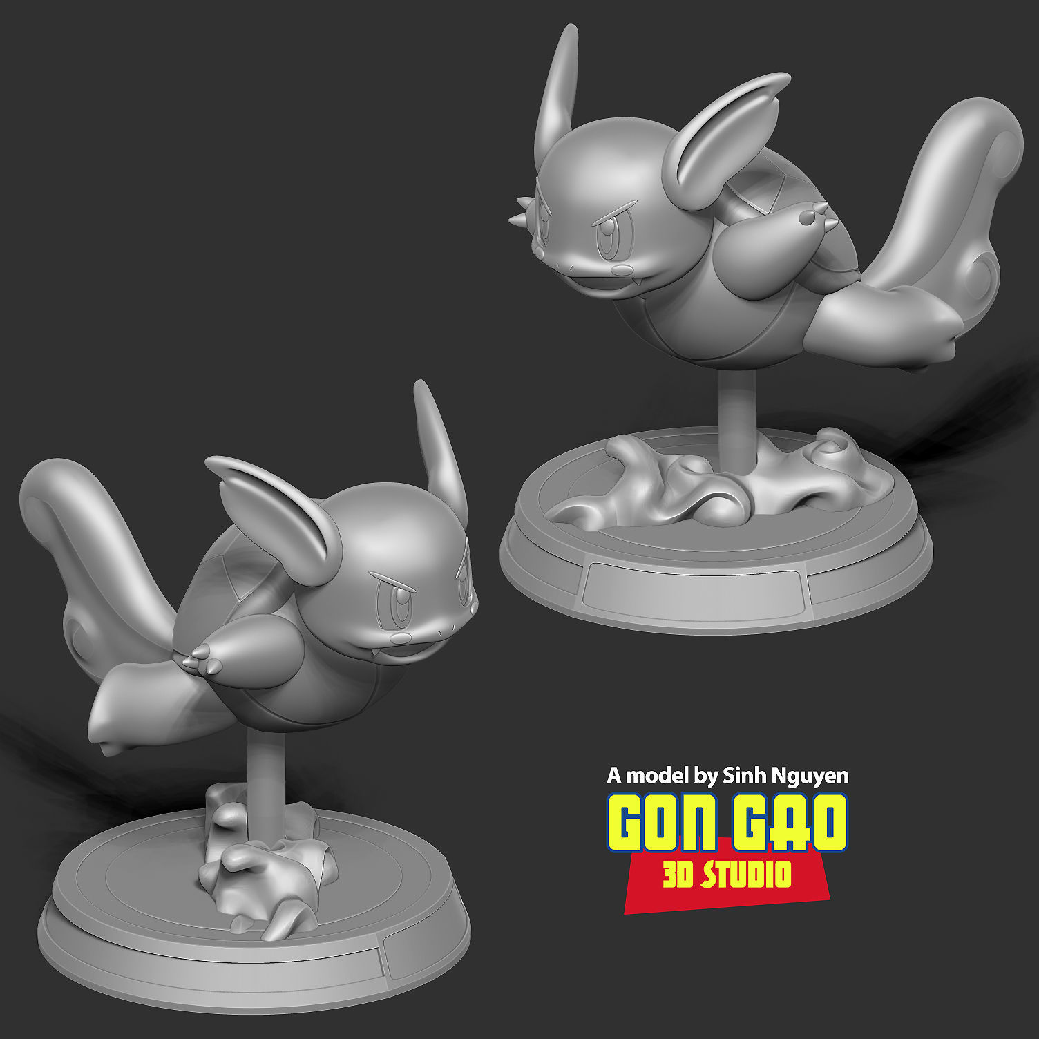 Wartortle - Pokemon Fanart 3D model 3D printable | CGTrader