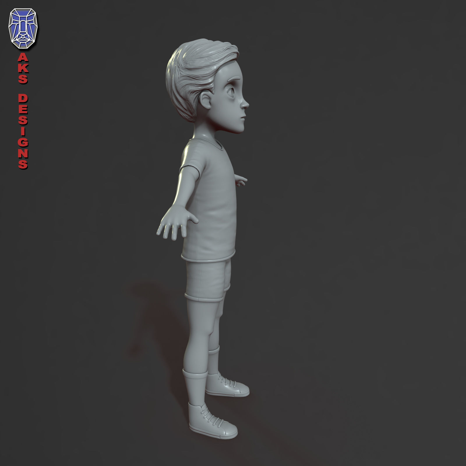 cartoon boy v4 base mesh free 3D model | CGTrader