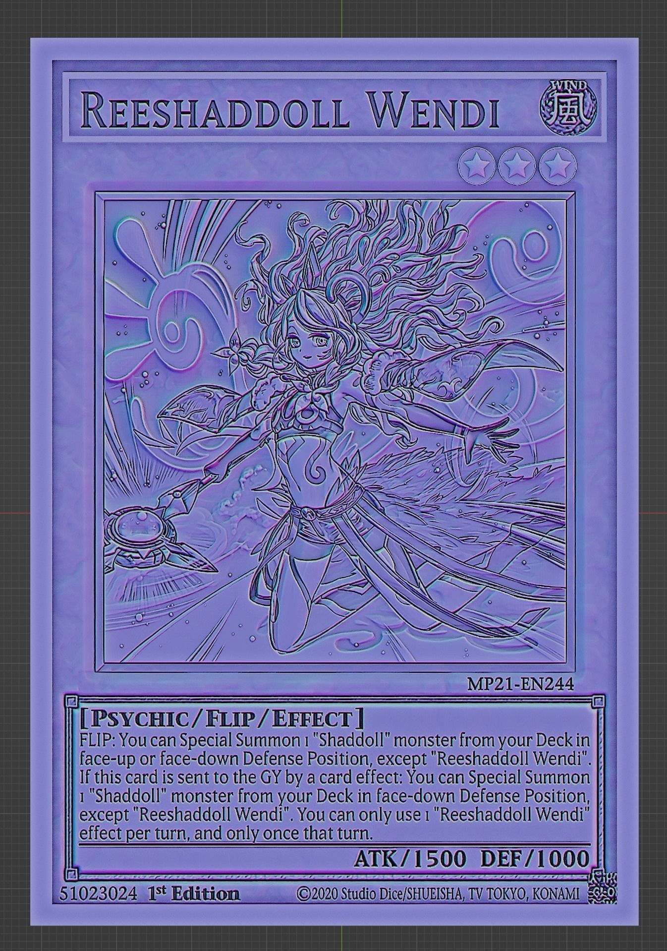 reeshaddoll wendi - yugioh free 3D model 3D printable | CGTrader