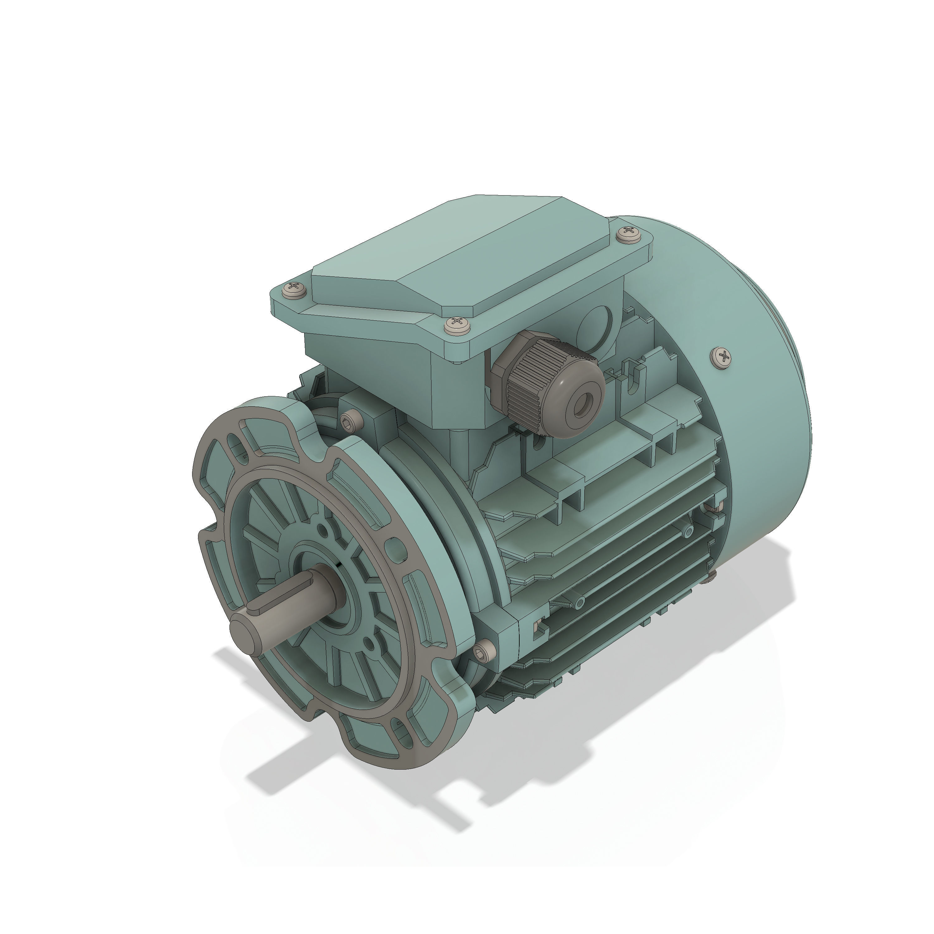 3 Phase AC induction motors - Frame size 80 3D model | CGTrader