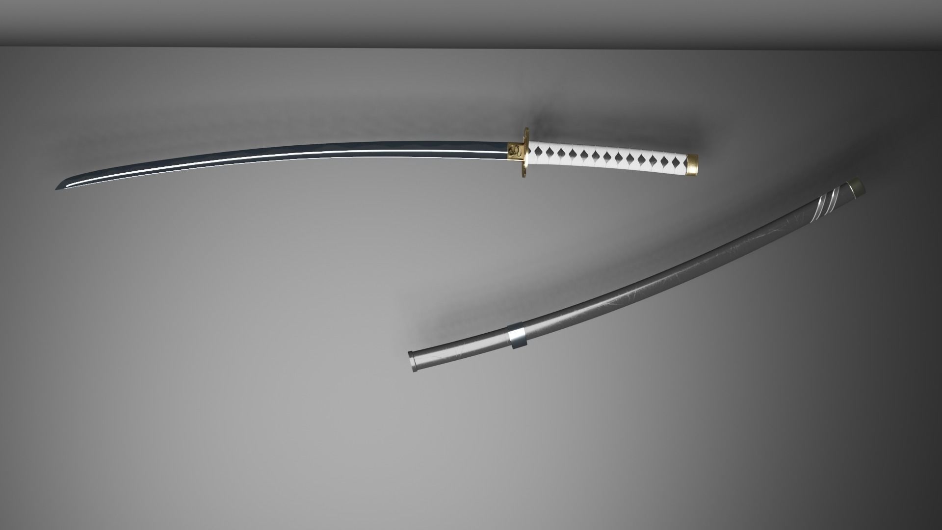 Katana 3D model animated rigged | CGTrader