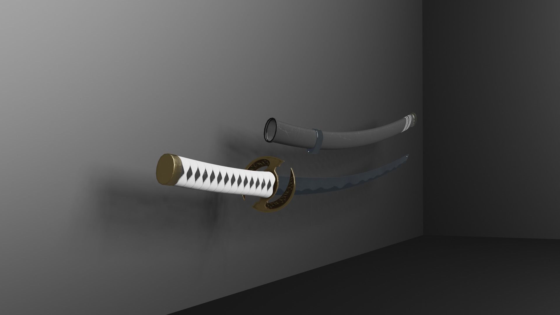 Katana 3D model animated rigged | CGTrader