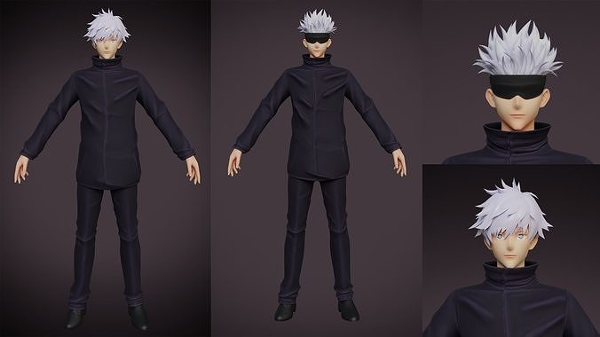 3D model Gojo Satoru VR / AR / low-poly | CGTrader