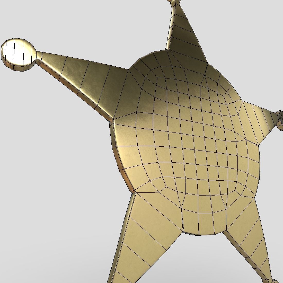 3D model Sheriff Badge 3 VR / AR / low-poly | CGTrader