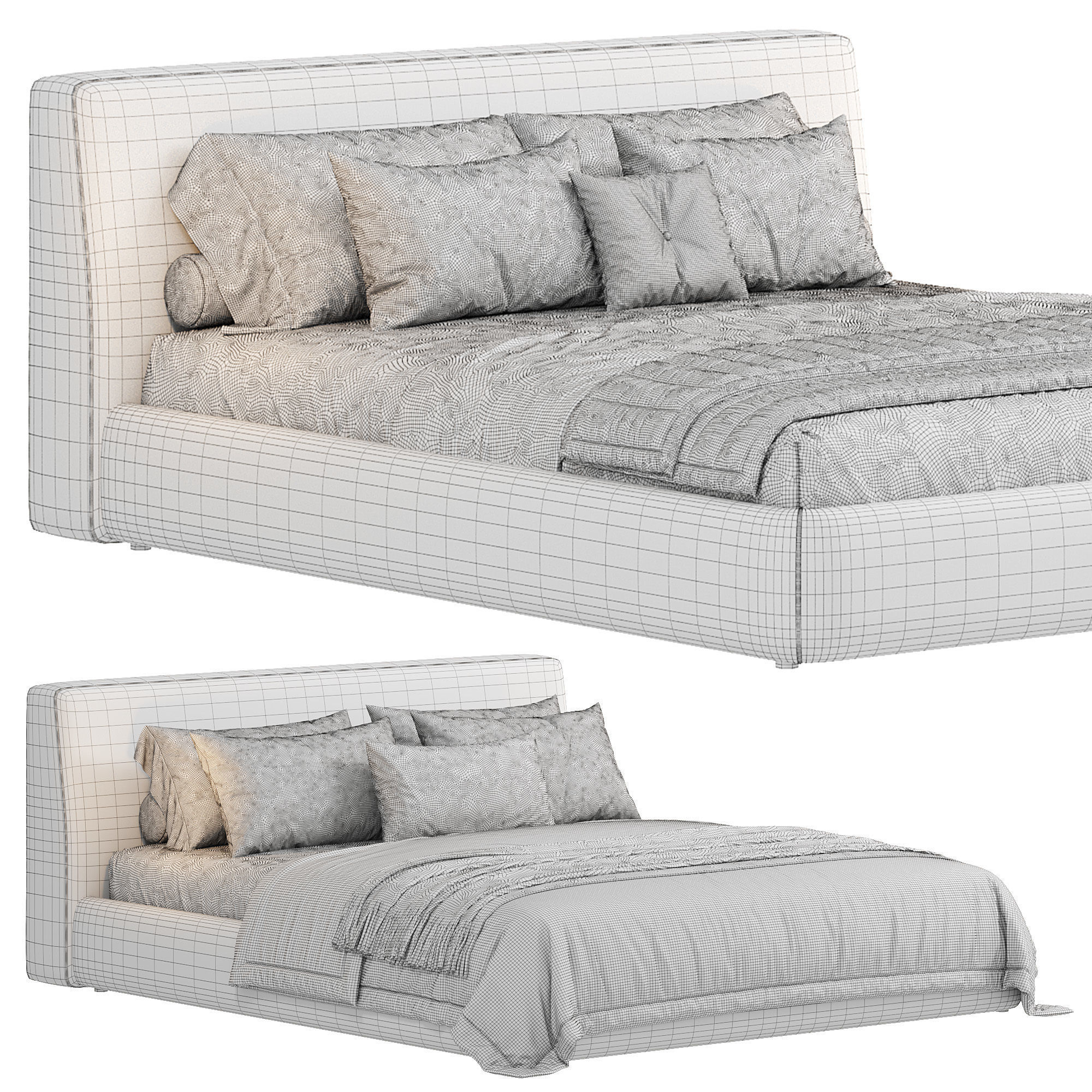 3D model Altea Bed VR / AR / low-poly | CGTrader