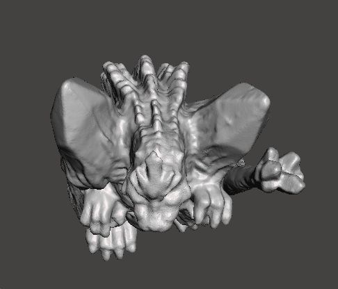 SPACE GODZILLA 1994 PVC GASHAPON TOY MONSTER KAIJU DND RPG 3D model 3D ...