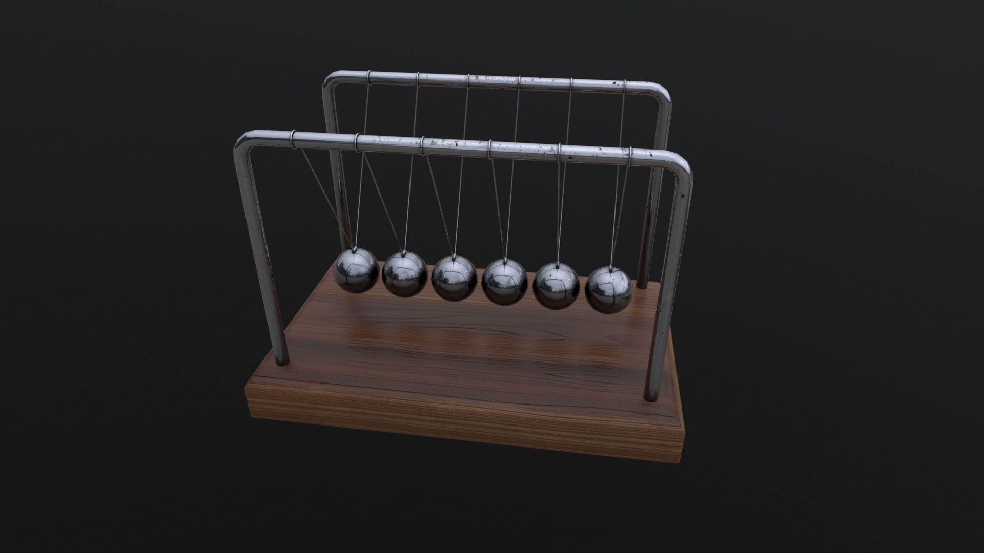 3D model Newtons Cradle 3D Model VR / AR / low-poly | CGTrader