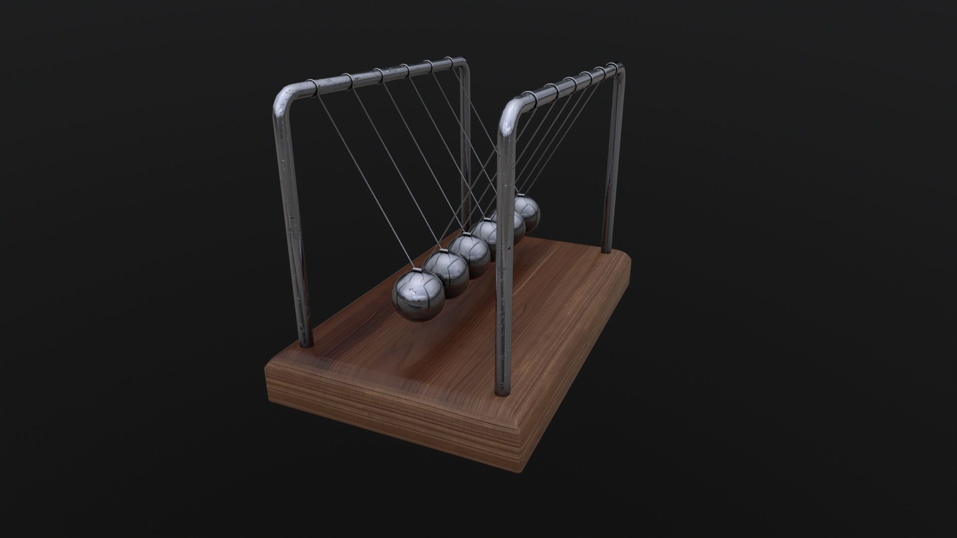 3D model Newtons Cradle 3D Model VR / AR / low-poly | CGTrader