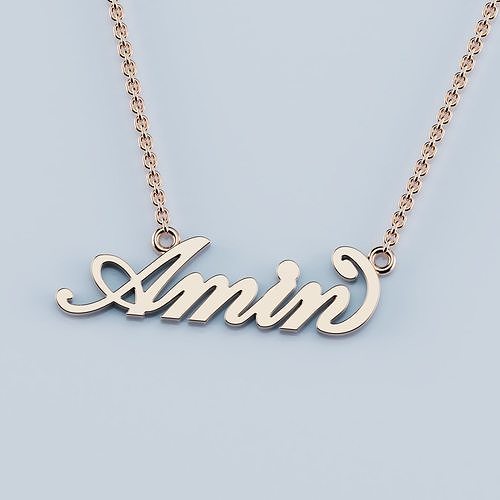 Name Pendant Amin 3D model 3D printable | CGTrader