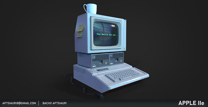 Apple lle vintage computer 3D model | CGTrader