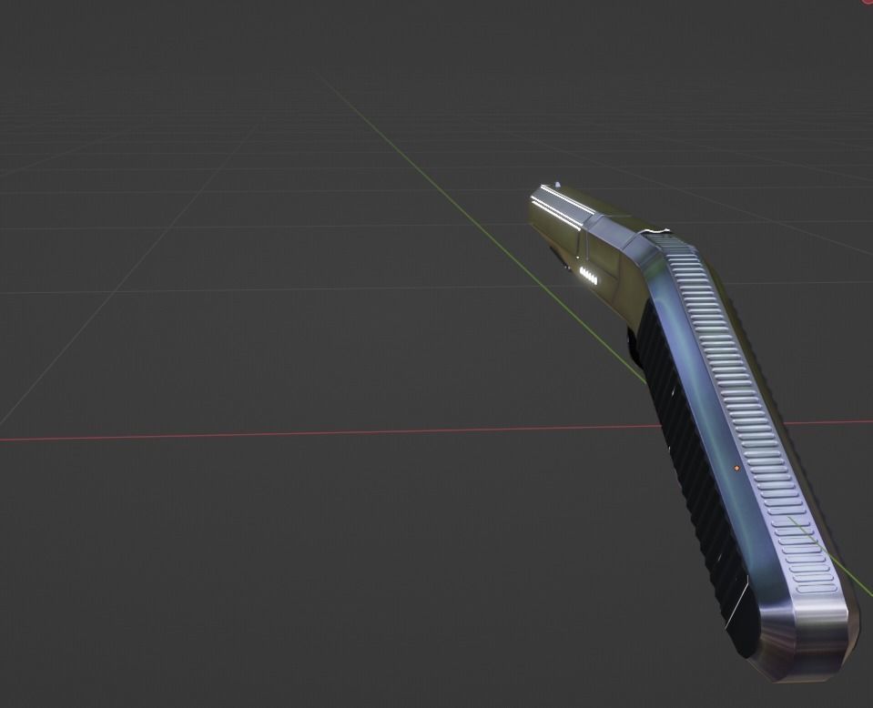 Sci-fi Double-barrel free VR / AR / low-poly 3D model | CGTrader