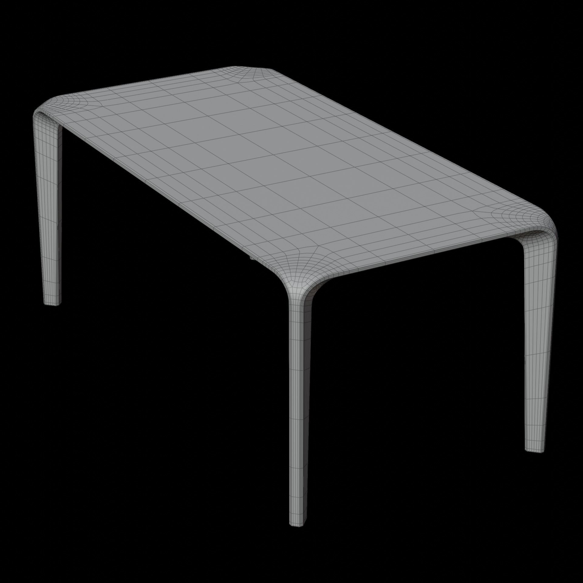 Wooden Dining Table 3D Model Artisan Flow 3D model | CGTrader