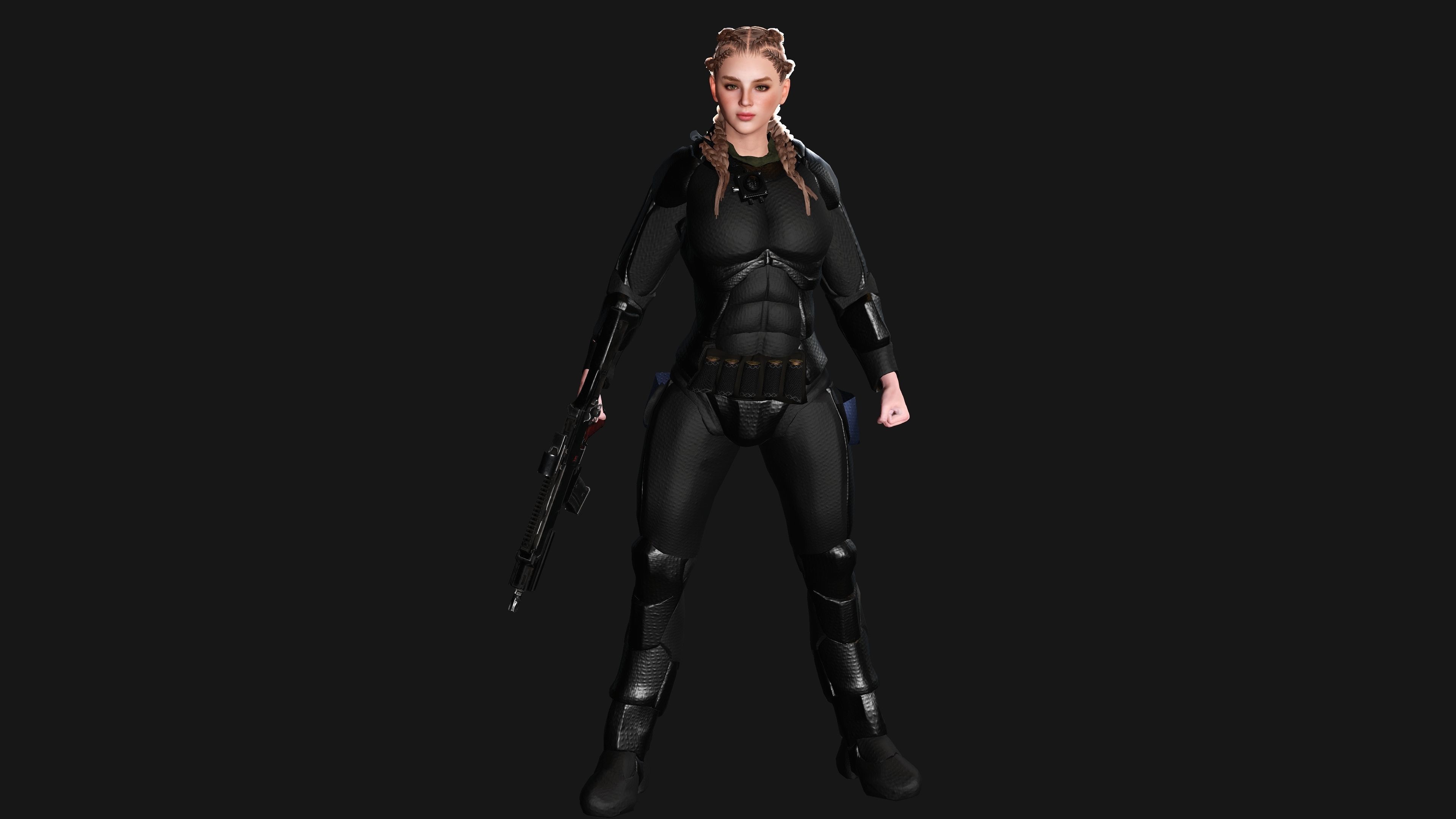 3D model AAA 3D REALISTIC CHARACTER - CYBERPUNK ROBOTIC SCIFI SHOOTER ...