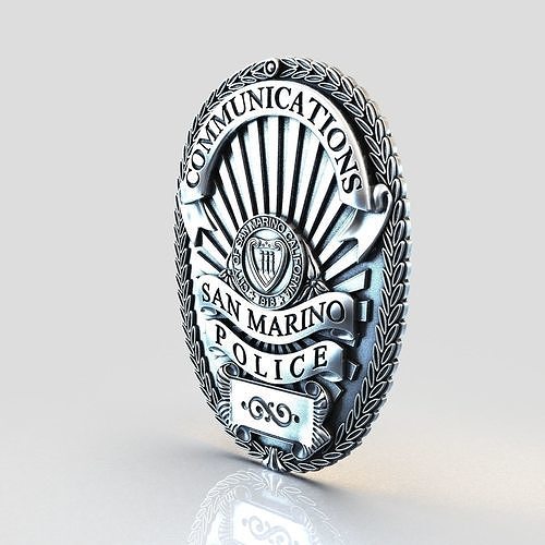 Badge 3D model 3D printable | CGTrader