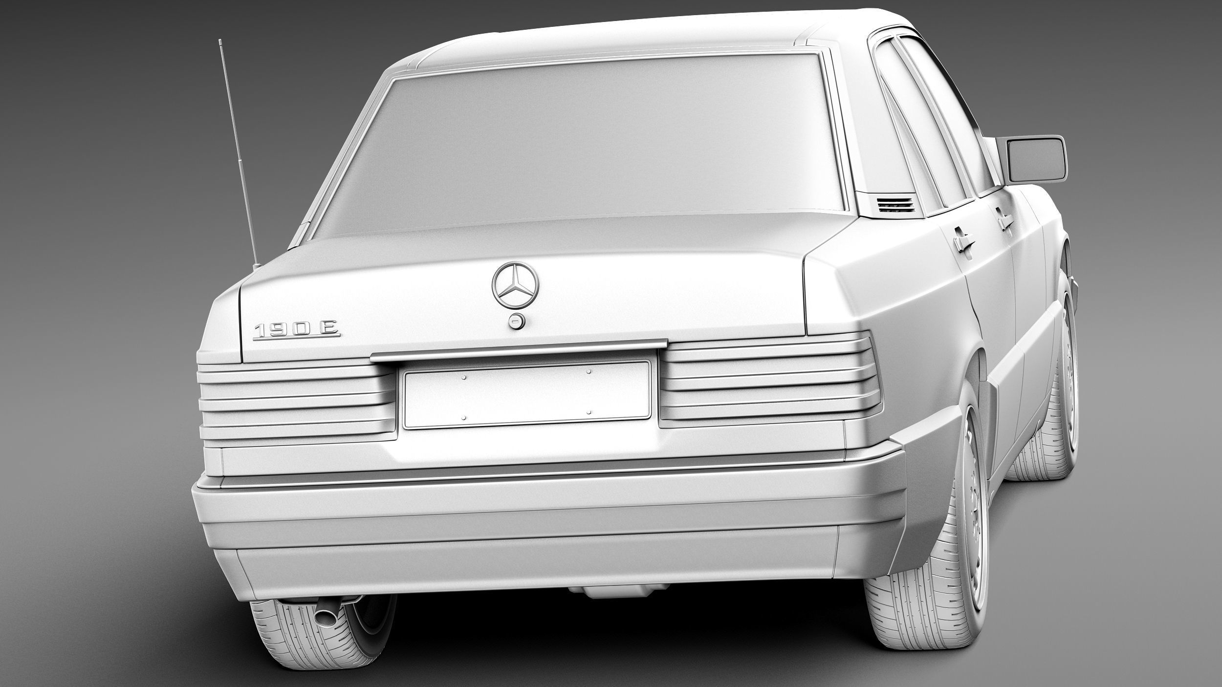 Mercedes-Benz 190E W201 1982-1993 3D model | CGTrader