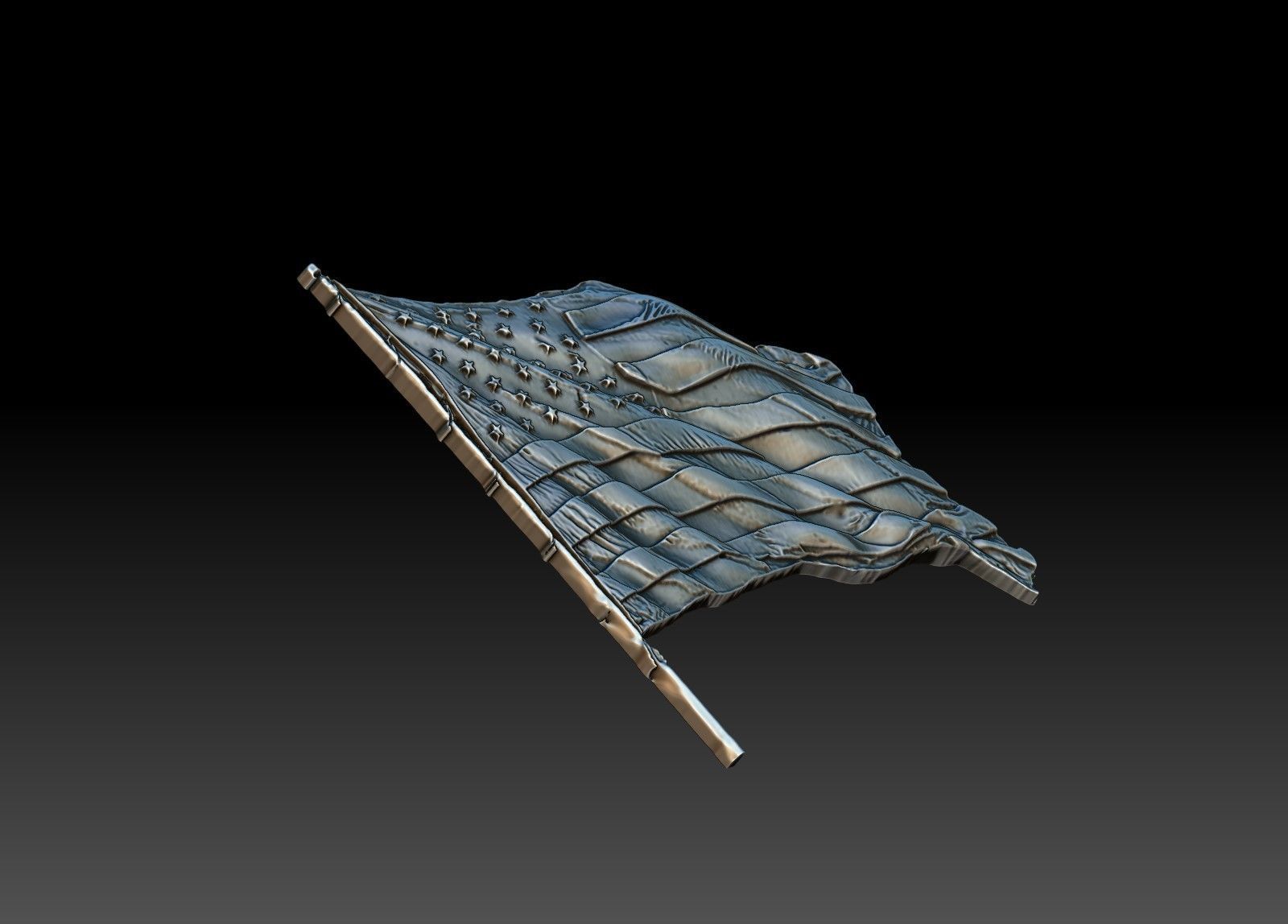 Flag USA 3D model 3D printable | CGTrader