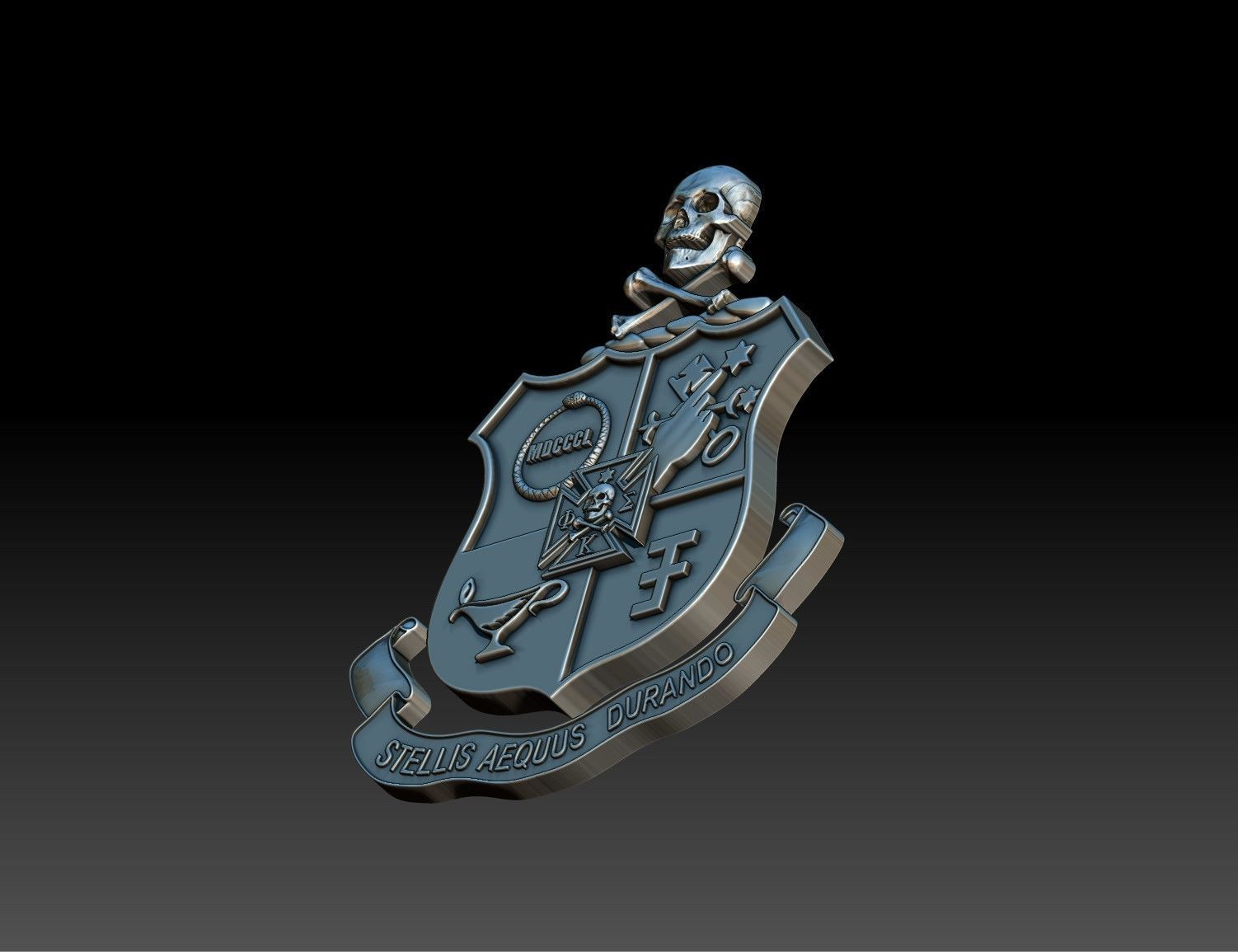 Fraternity Crest 3D model 3D printable | CGTrader