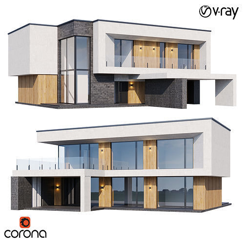 Modern house v78 3D model | CGTrader