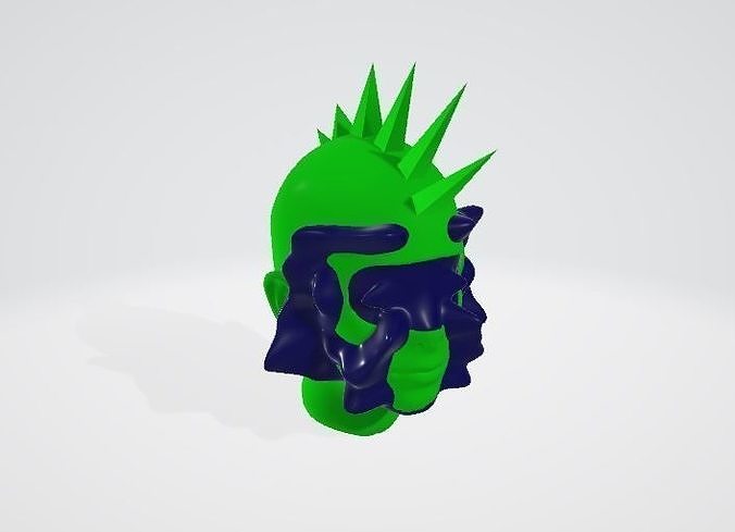 mask art free 3D model 3D printable | CGTrader