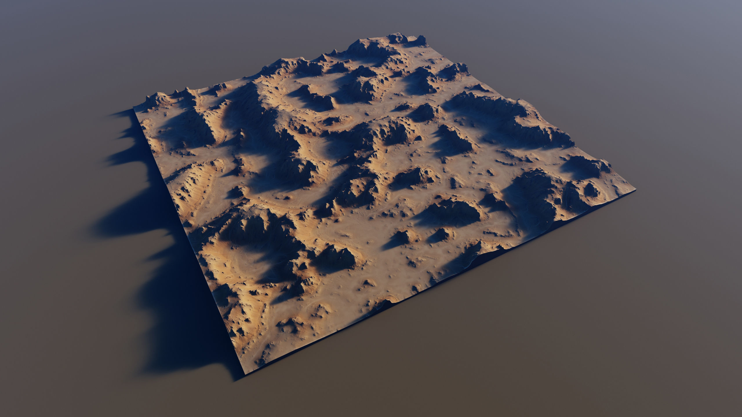 3D model Desert Dry Valley landscape terrain VR / AR / low-poly | CGTrader