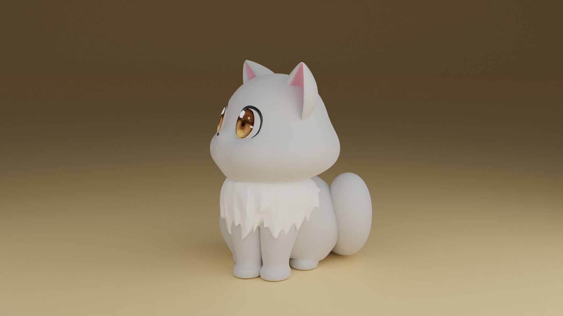 cute cat 3D model 3D printable | CGTrader