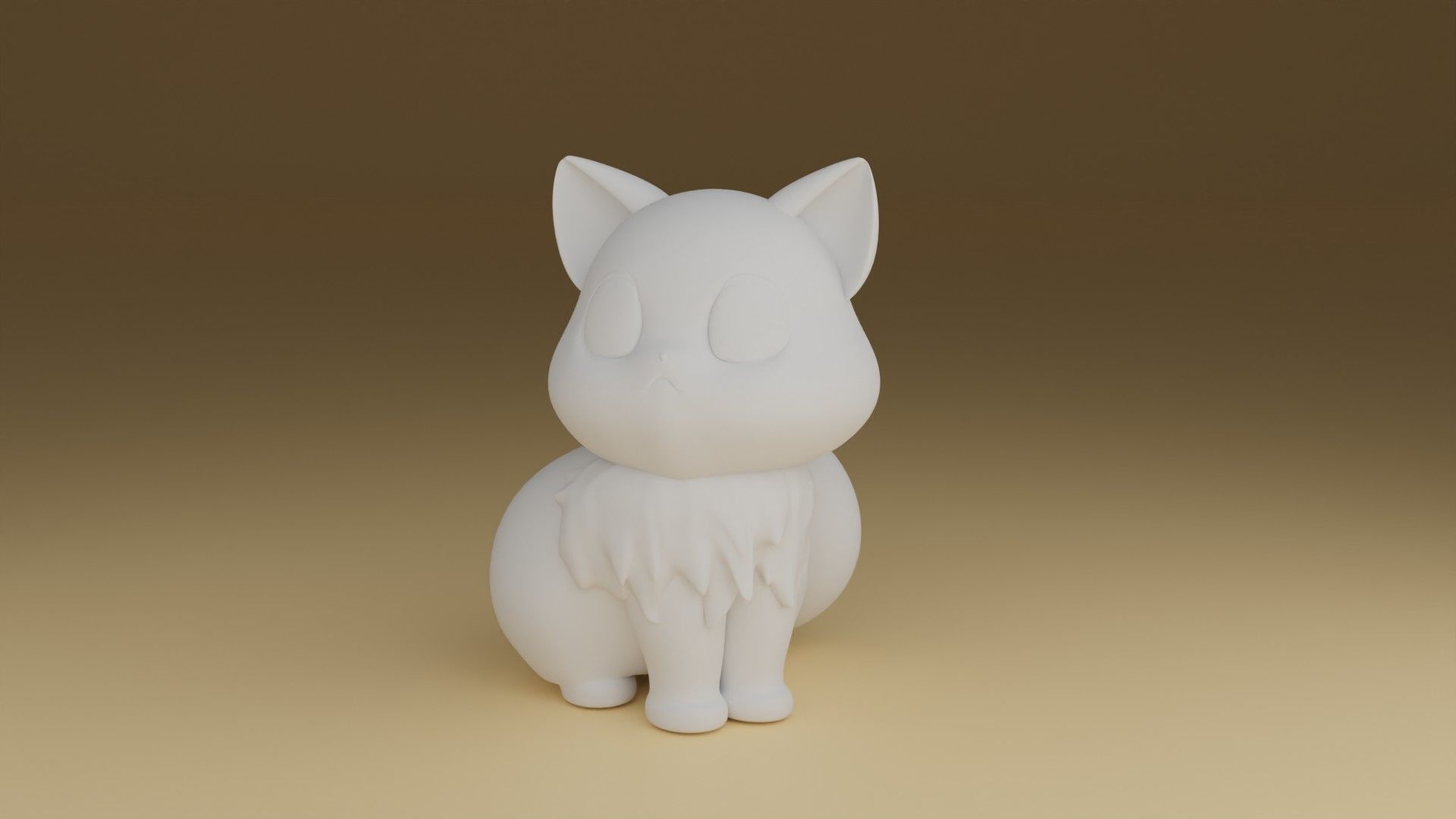 cute cat 3D model 3D printable | CGTrader