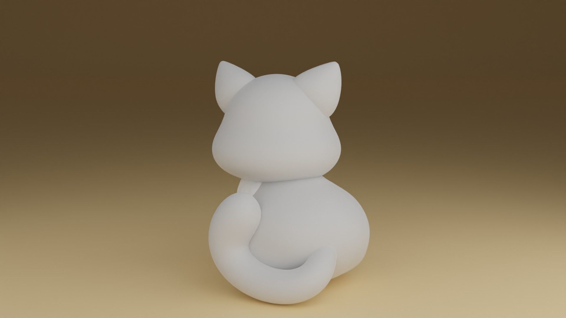 cute cat 3D model 3D printable | CGTrader
