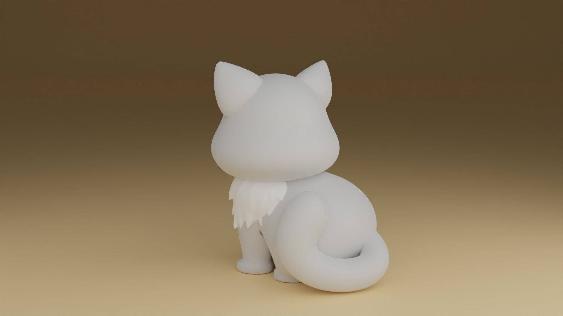 cute cat 3D model 3D printable | CGTrader