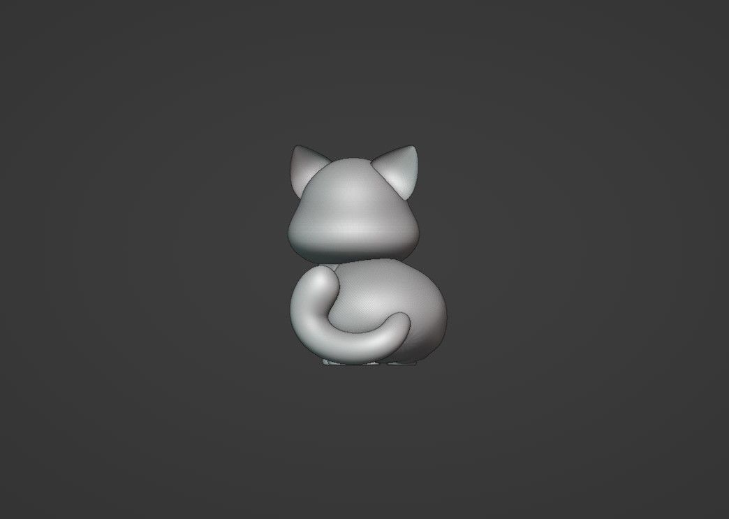 cute cat 3D model 3D printable | CGTrader