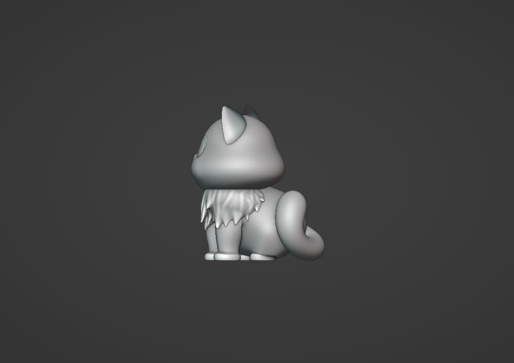 cute cat 3D model 3D printable | CGTrader