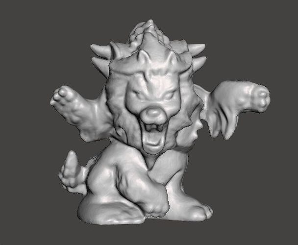 TARRASQUE PVC FIGURE MINIATURE MONSTER PLASTIC TOY 90s 3D model 3D ...