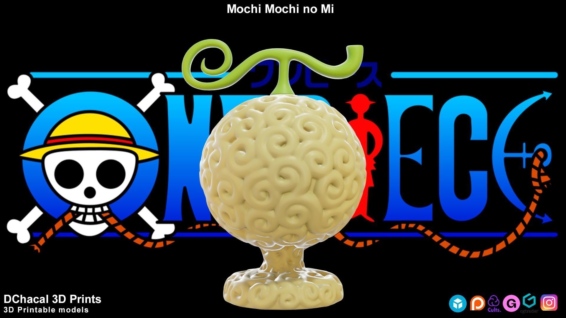 Mochi Mochi No Mi One Piece 3d Model 3d Printable Cgtrader