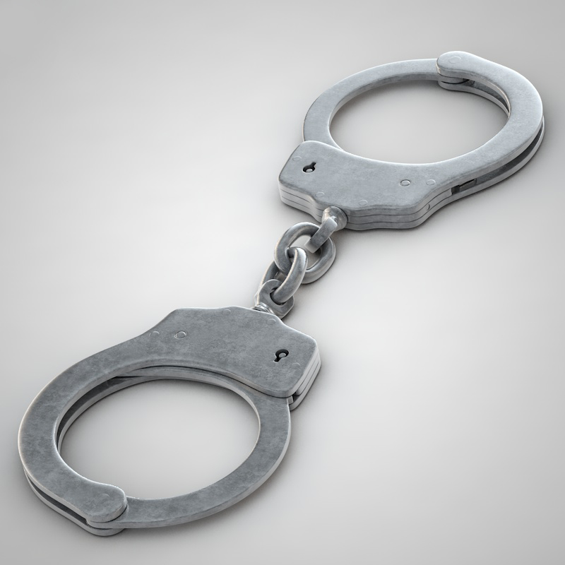 Chain-Linked Handcuffs 3D model | CGTrader