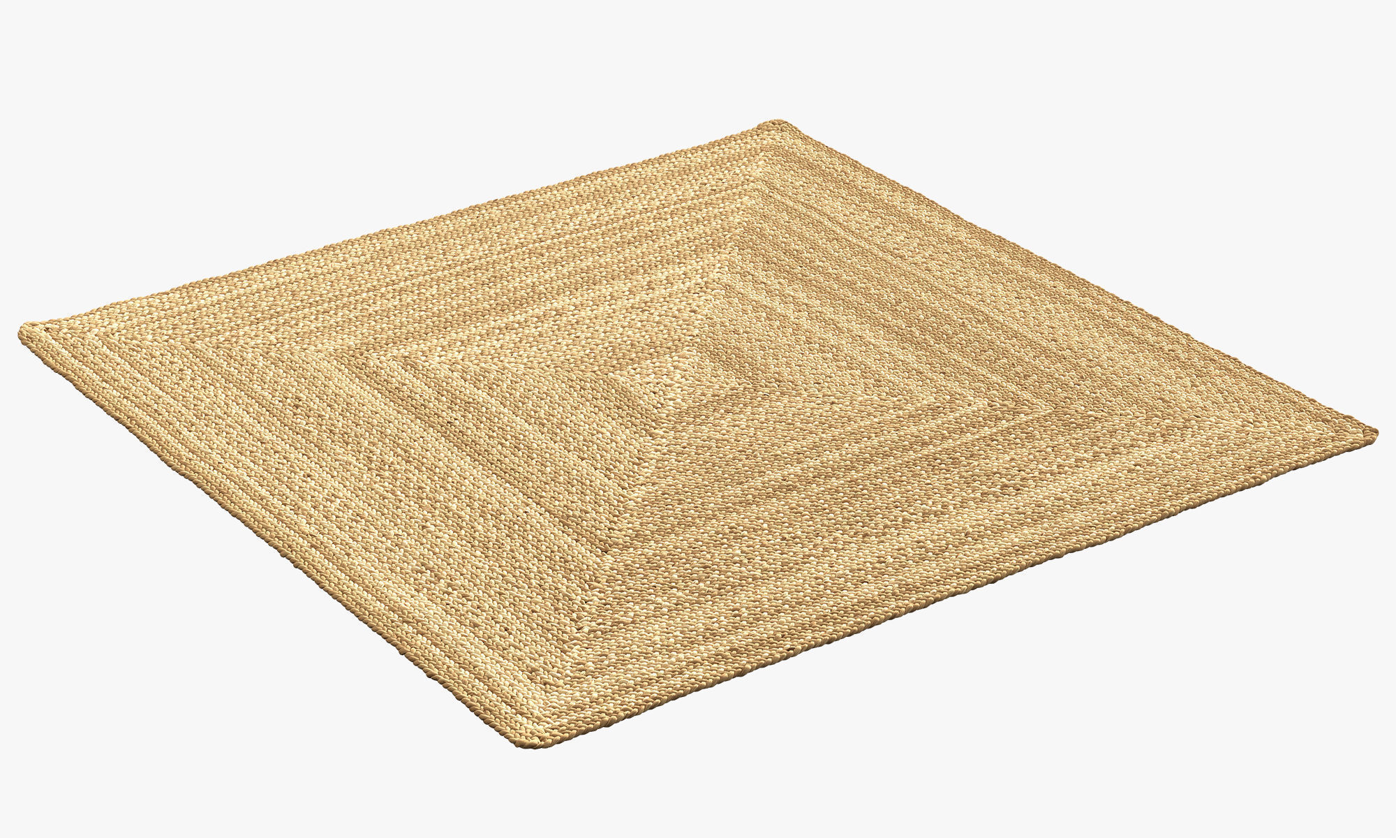 SAFAVIEH Dina Coastal Jute Rug Square 3D model | CGTrader
