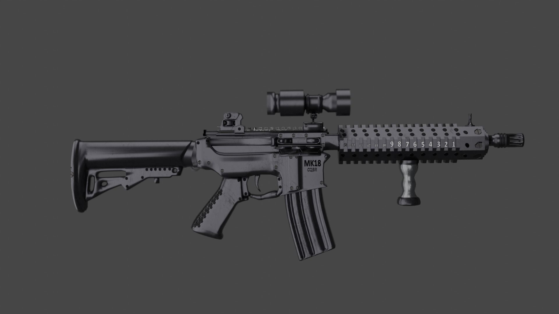 MK18 Weapon free VR / AR / low-poly 3D model | CGTrader