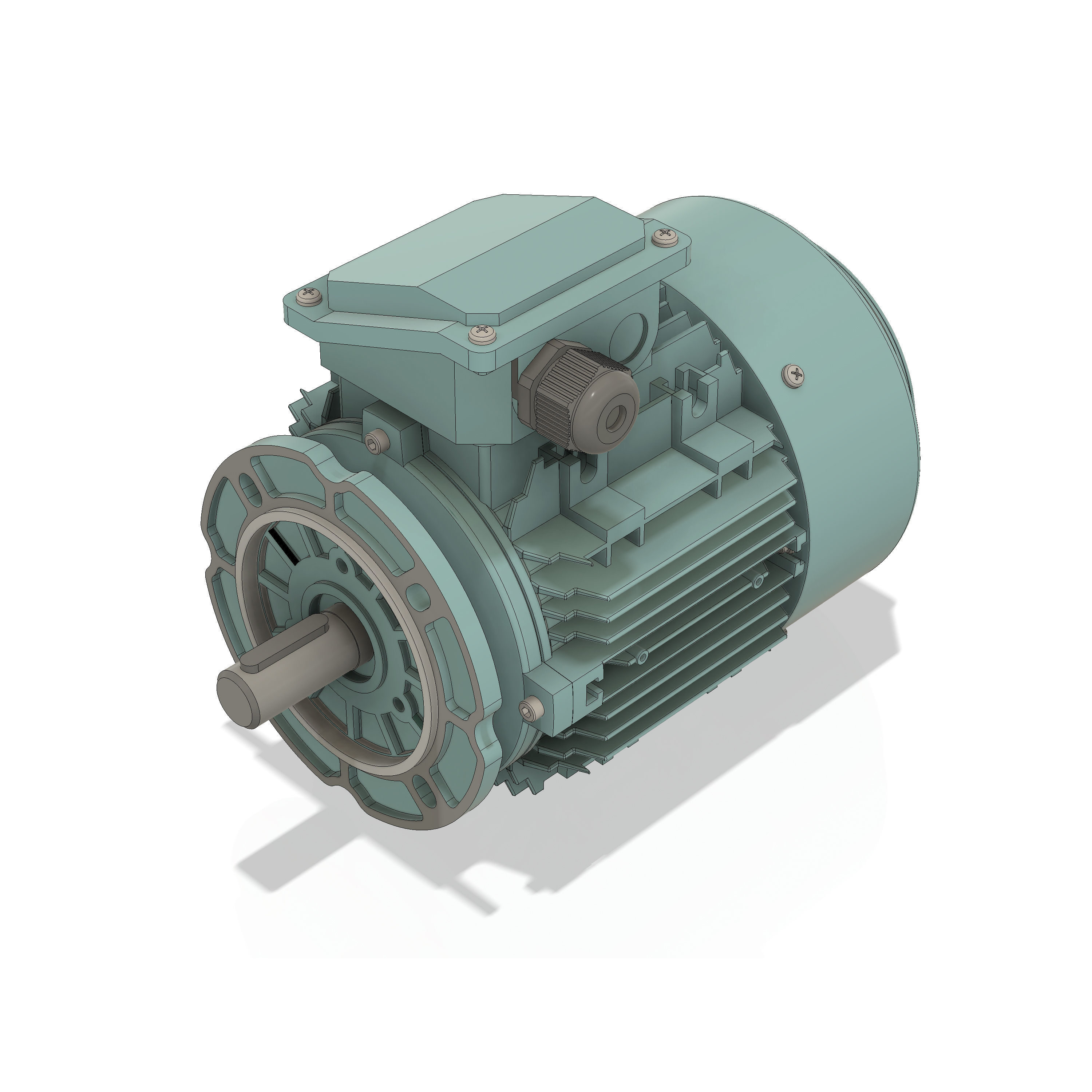3 Phase AC induction motors - Frame size 90S 3D model | CGTrader