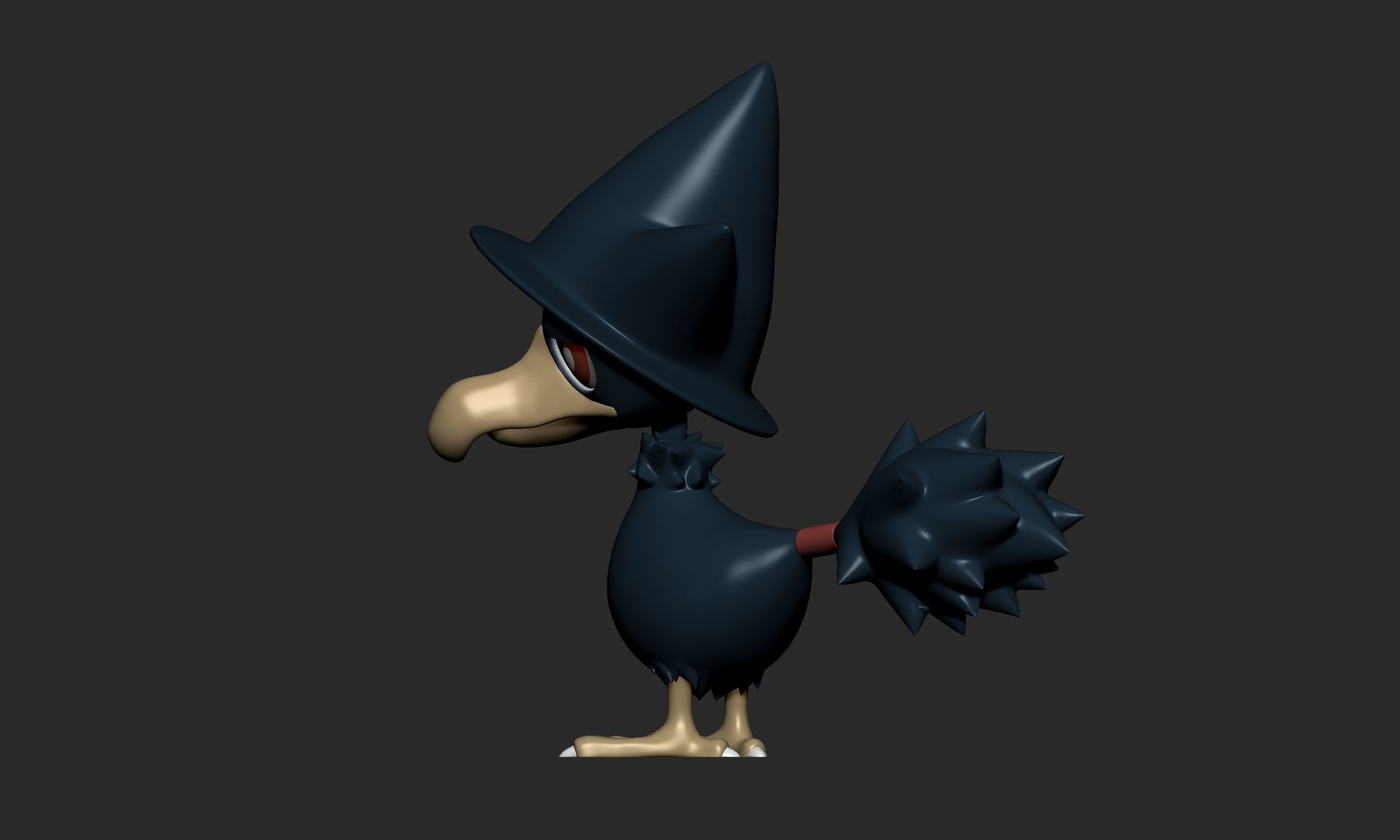 Pokemon - Murkrow with 2 poses 3D model 3D printable | CGTrader