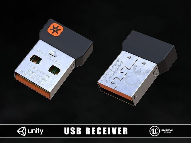 3D model USB Receiver VR / AR / low-poly | CGTrader